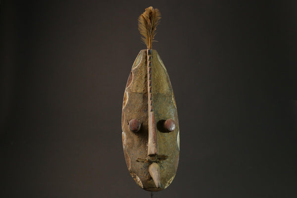 African Masks Tribal Face Vintage Carved Wood Hanging Grebo Mask Liber ...