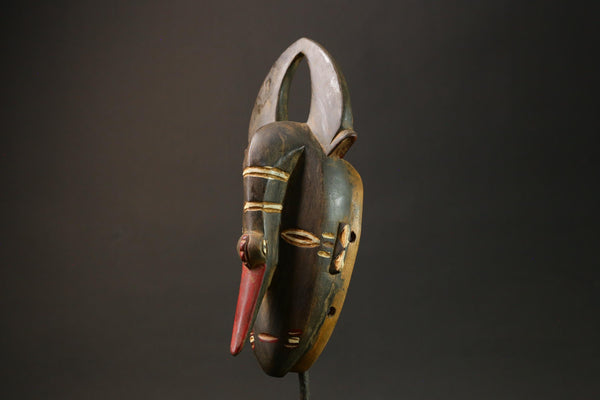 African mask Elephants Wood Nose Mask of the Guru Tribe masks for wall ...